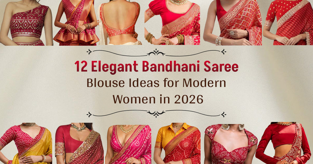 12 Elegant Bandhani Saree Blouse Ideas for Modern Women 2026 – Blouseline