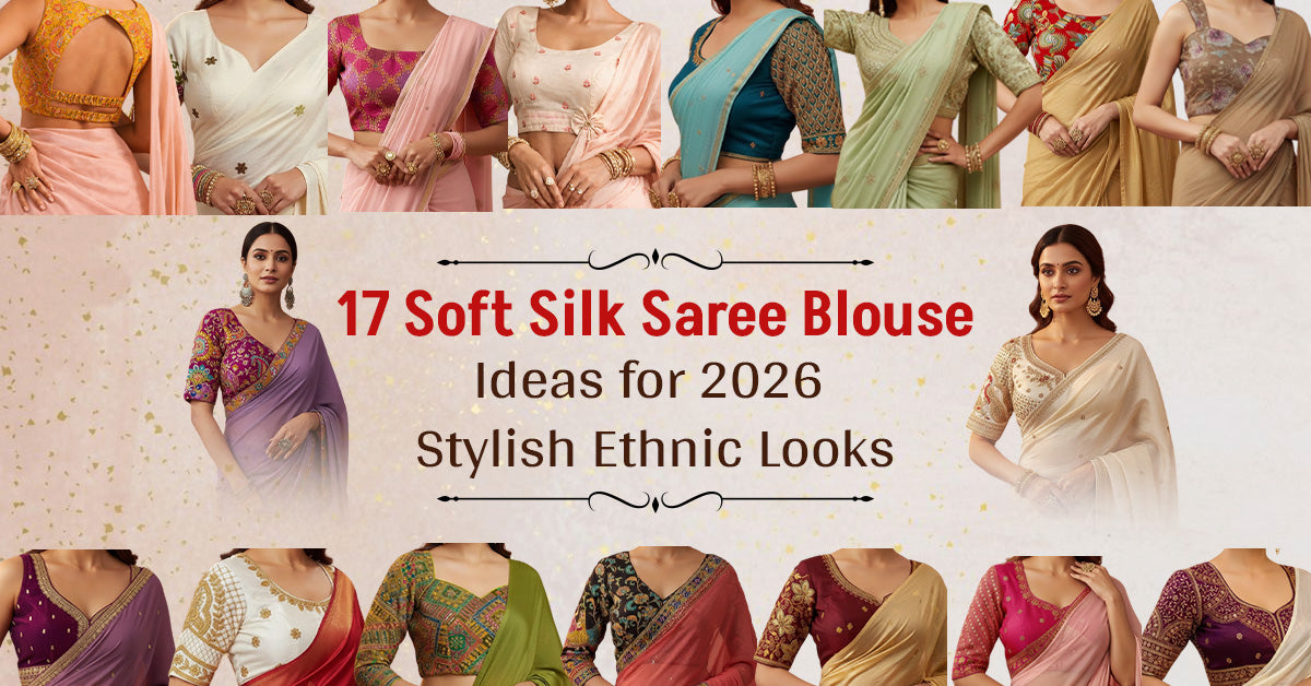 17 Soft Silk Saree Blouse Ideas for 2026 | Stylish Ethnic Looks ...